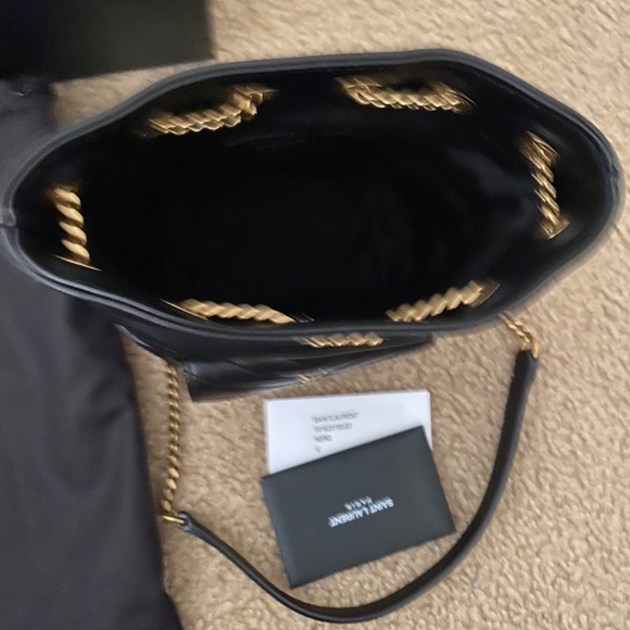 Yves Saint Laurent | Bags | Joe Mini Ysl Quilted Lambskin Bucket Bag ...